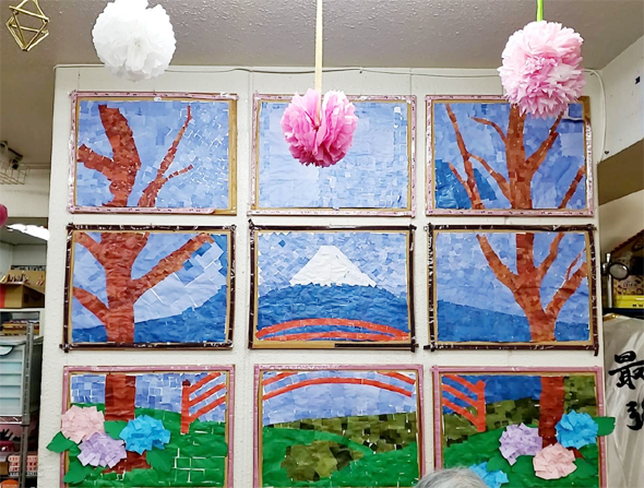 富士山の景色 巨大壁画|なごやかニュース |デイサービスセンター なごやか大田東京都大田区